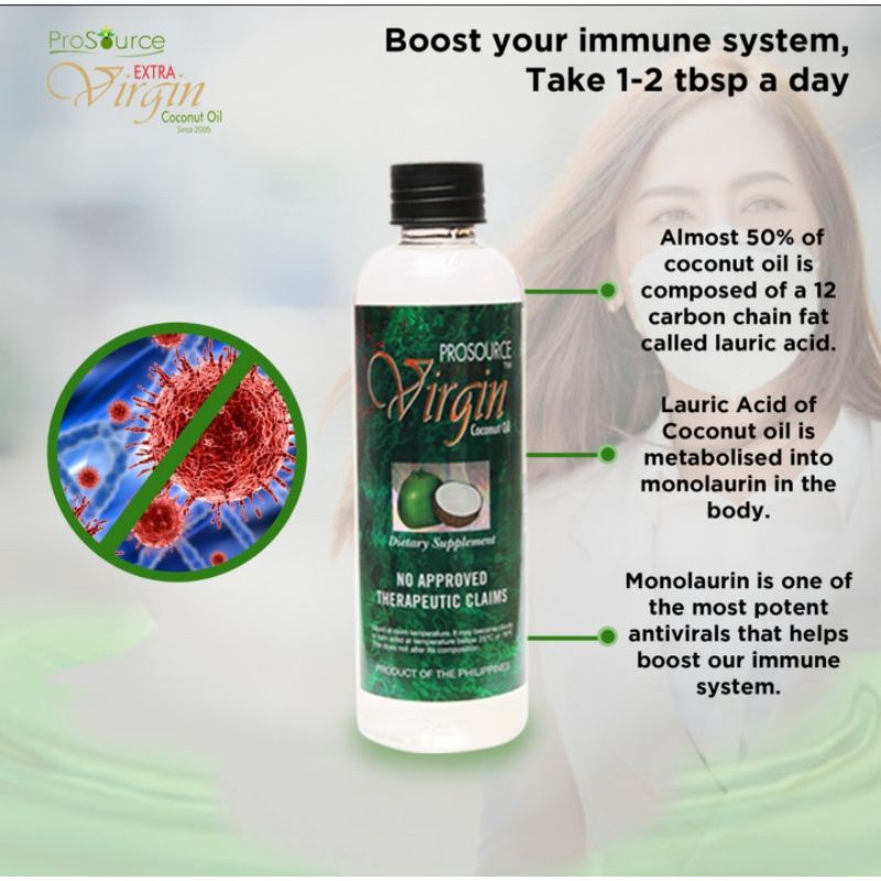 Prosource Extra Virgin Coconut Oil 250ml | Shopee Philippines