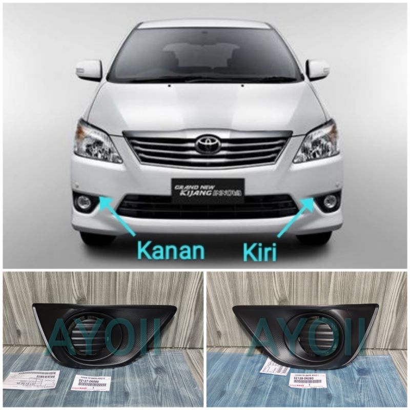 Toyota Grand New Kijang Innova 2011-2015 Foglamp Cover Original ...