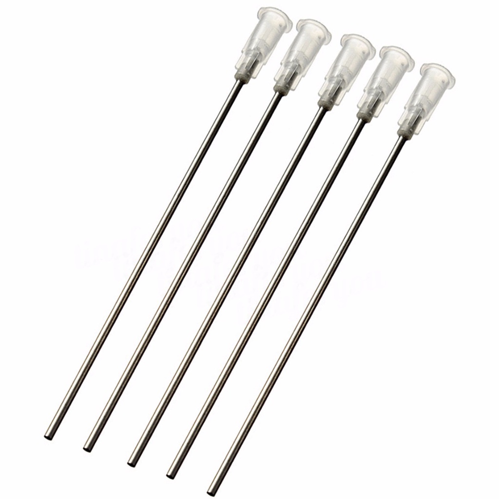 5pcs New 100mm White Blunt Dispensing Needles Syringe Needle Tips Ink ...