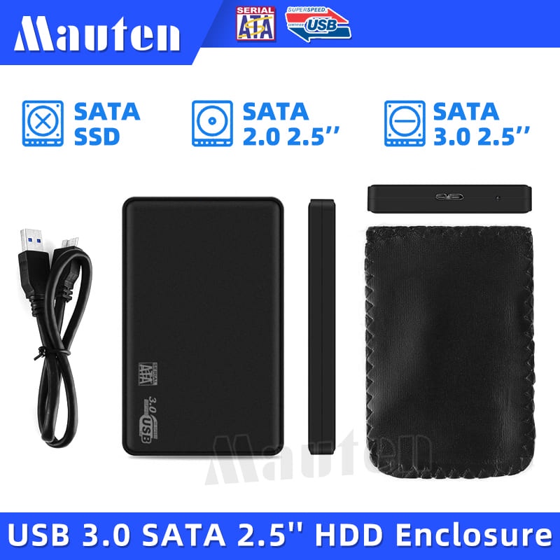 Mauten USB 3.0 SATA 2.5'' HDD Enclosure/Hard Disk Drive Case For ...