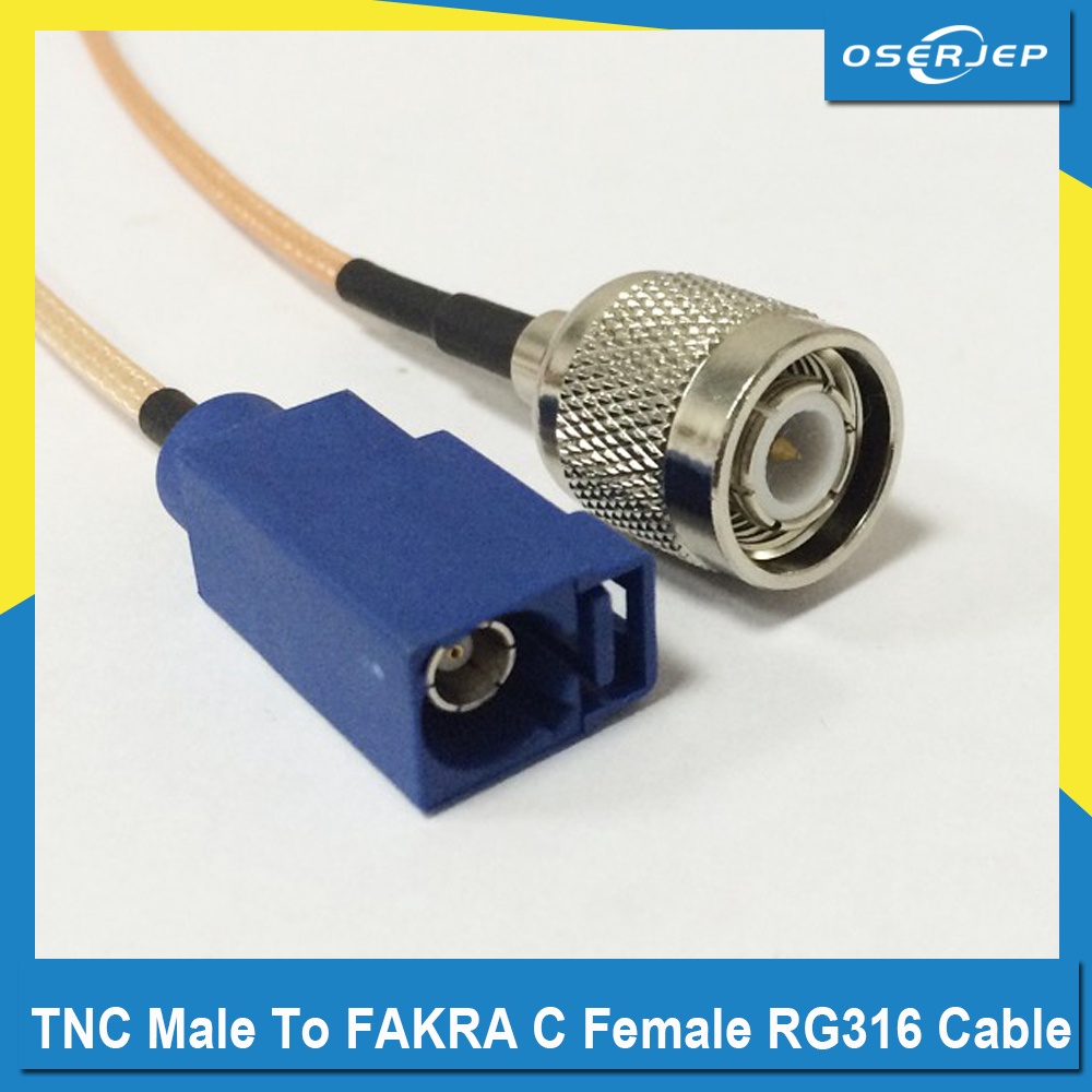 New TNC Male Plug Switch FAKRA C female Connector jumper cable RG316 ...