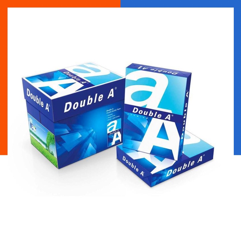 Double A A4 Photocopy Paper 80 Grams 500 Sheets 1 Box Pack 4/5 Ream US ...