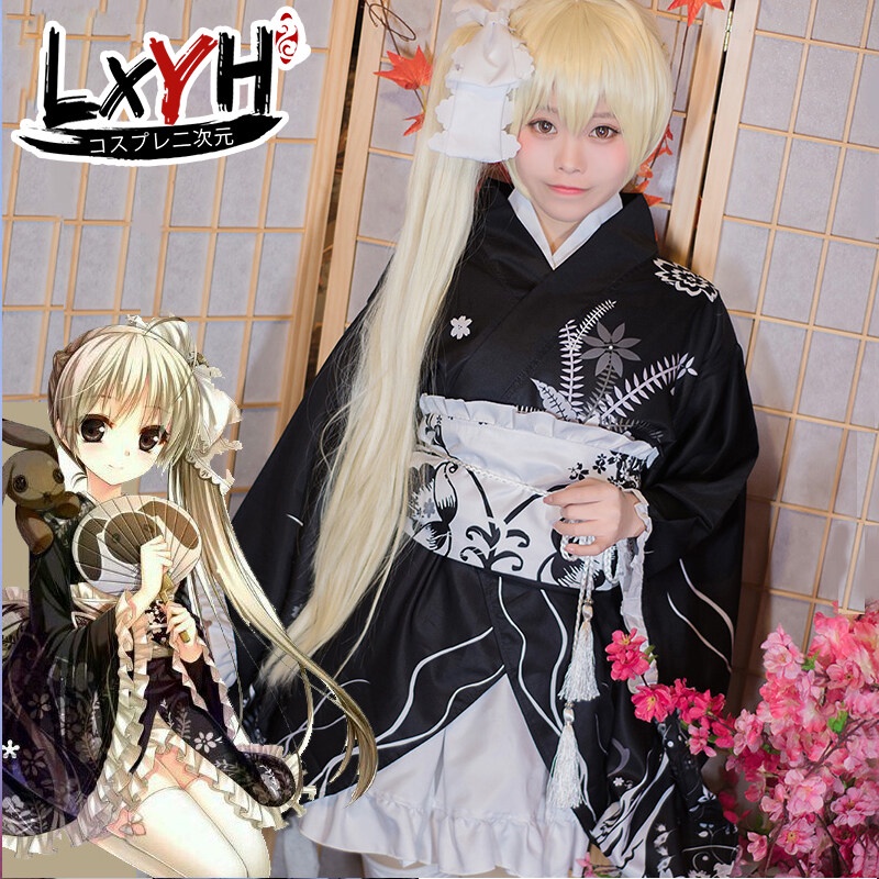 [LXYH-COSER KING] Anime Yosuga no Sora Kimono Cosplay Costume Yukata ...