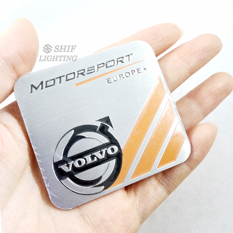 1 x Aluminum VOLVO MOTORSPORT Logo Car Auto Decorative Emblem Badge ...
