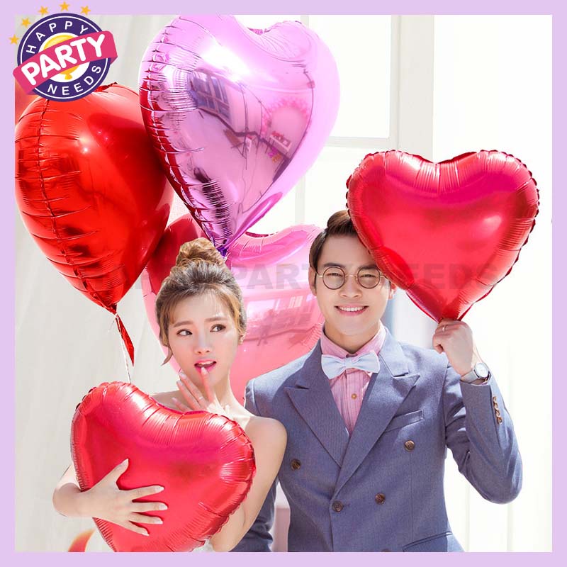10“/18” Foil Heart Balloon 1PCS Shape Balloon Birthday Party Wedding ...