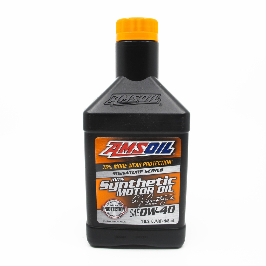 AMSOIL 0W40 Signature Series Engine Oil Fully Synthetic (1 Quart ...