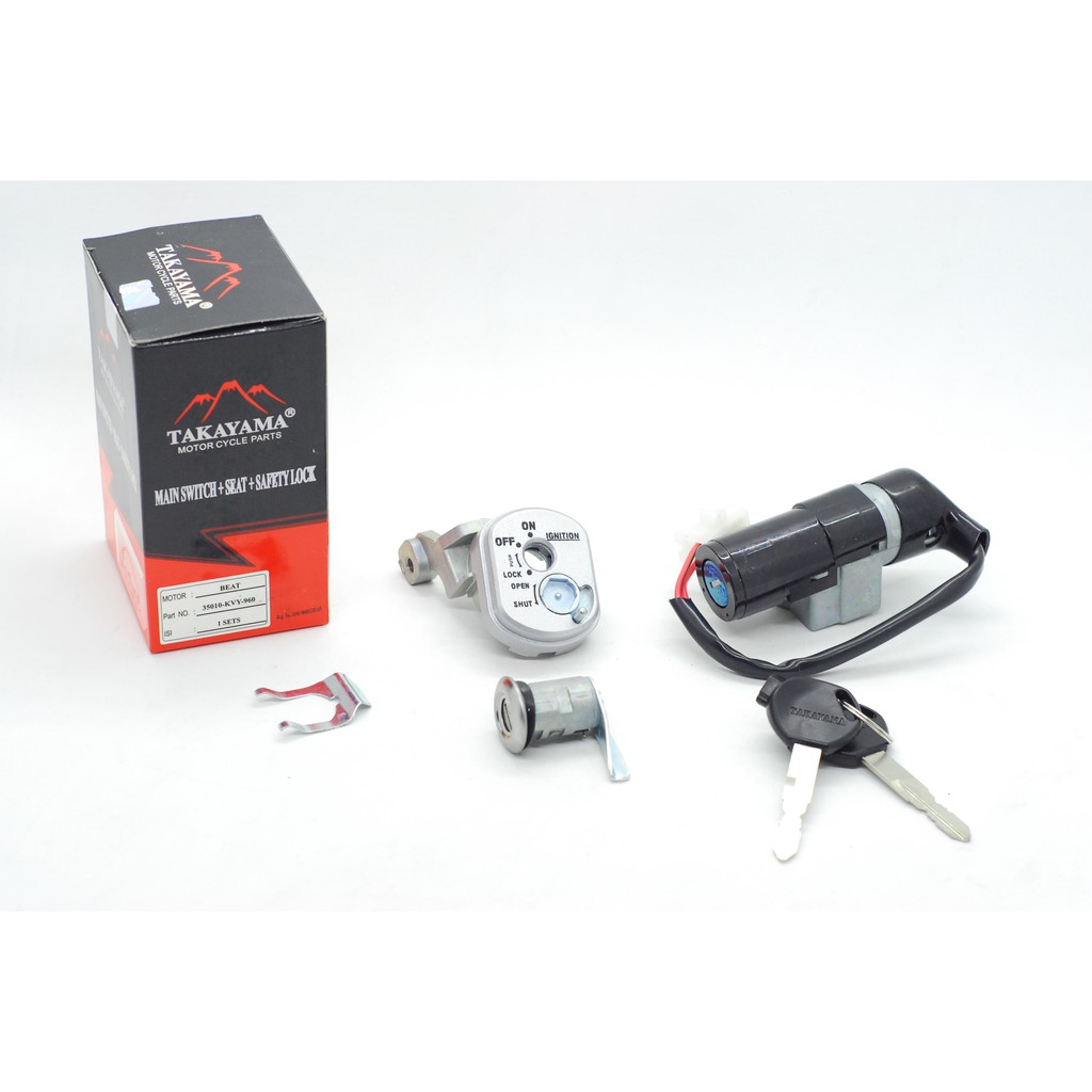 Original Ignition Key + Saddle + Safety (3 Pcs) Beat Key - Takayama ...