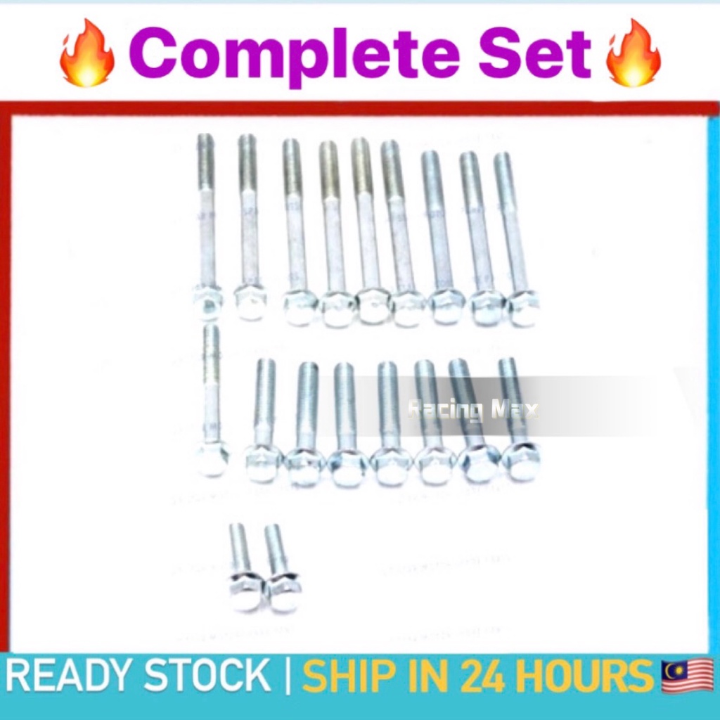 Honda C70 Engine COVER SCREW FULL SET MAGNET Magneto CAVER + Clutch ...