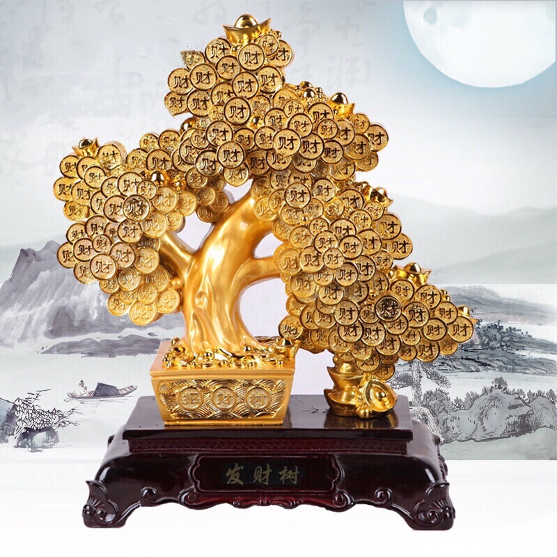 Fengshui Money Tree Wealth Tree Full of Money Coin and Ingot Money Bar ...