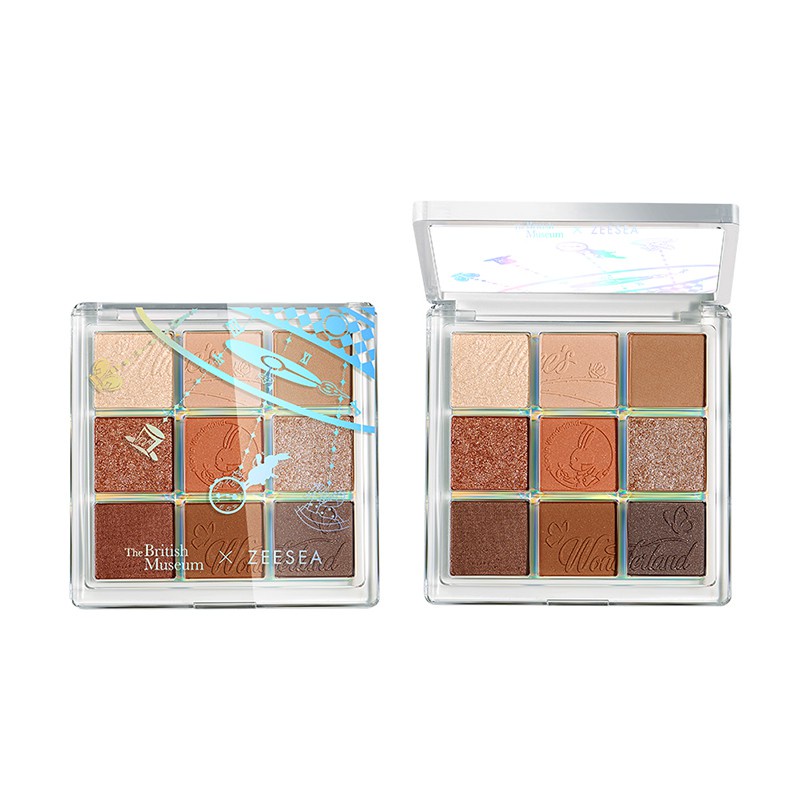 ZEESEA Alice Kingdom Of Fantasy Eyeshadow Palette Glitter 9 Colors Highly Pigmented | Shopee ...