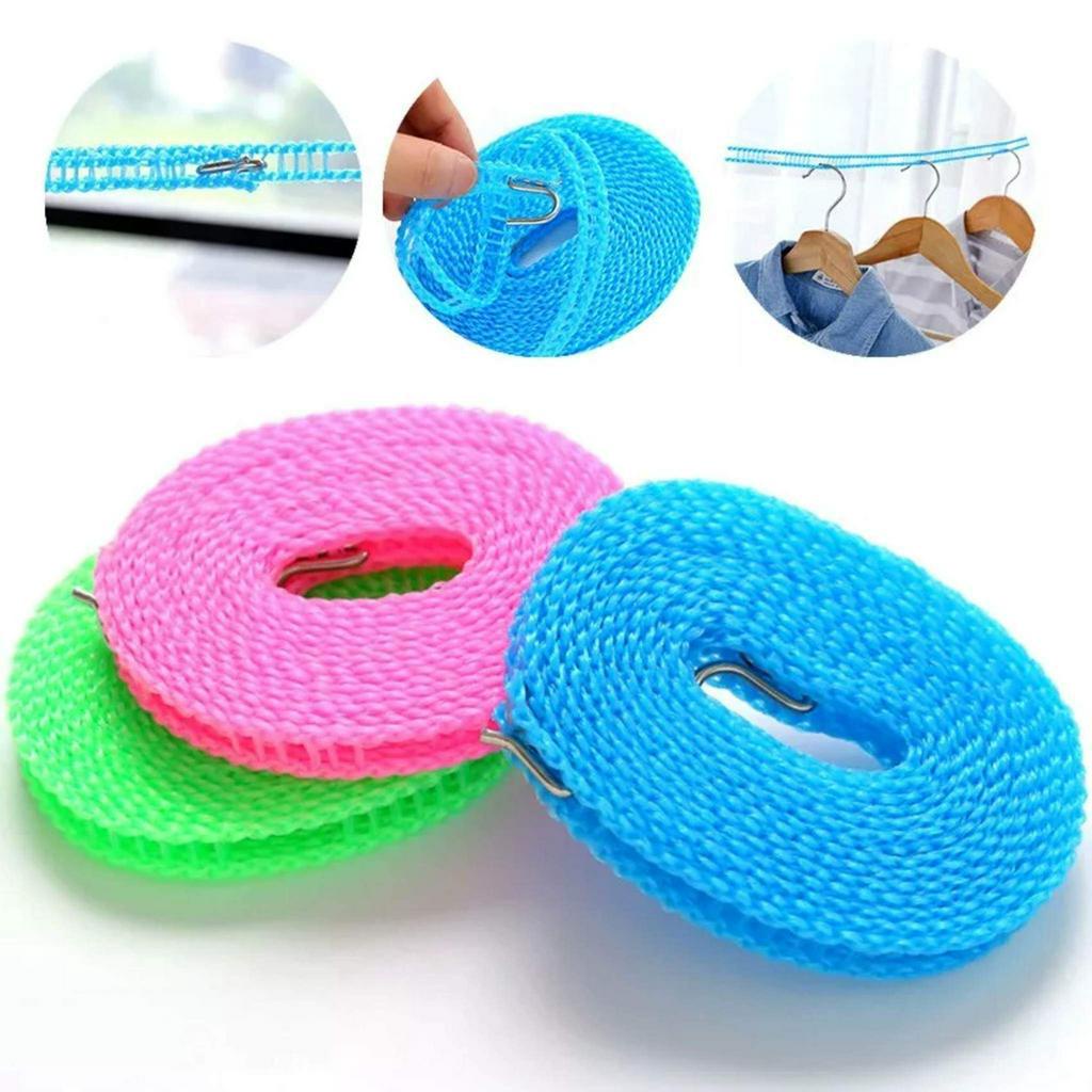 1pc - 3 / 5 / 8 Meter Non-slip Clothesline Clothes Dryer Outdoor Cloth ...