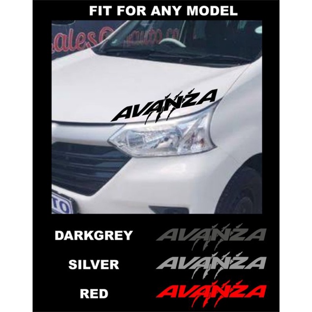 Toyota Avanza Hood Sticker with Monster Design 1pc | Shopee Philippines