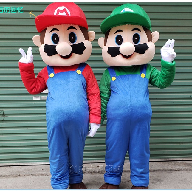 Mascot costume role play festive Party Costume Mario suit | Shopee ...
