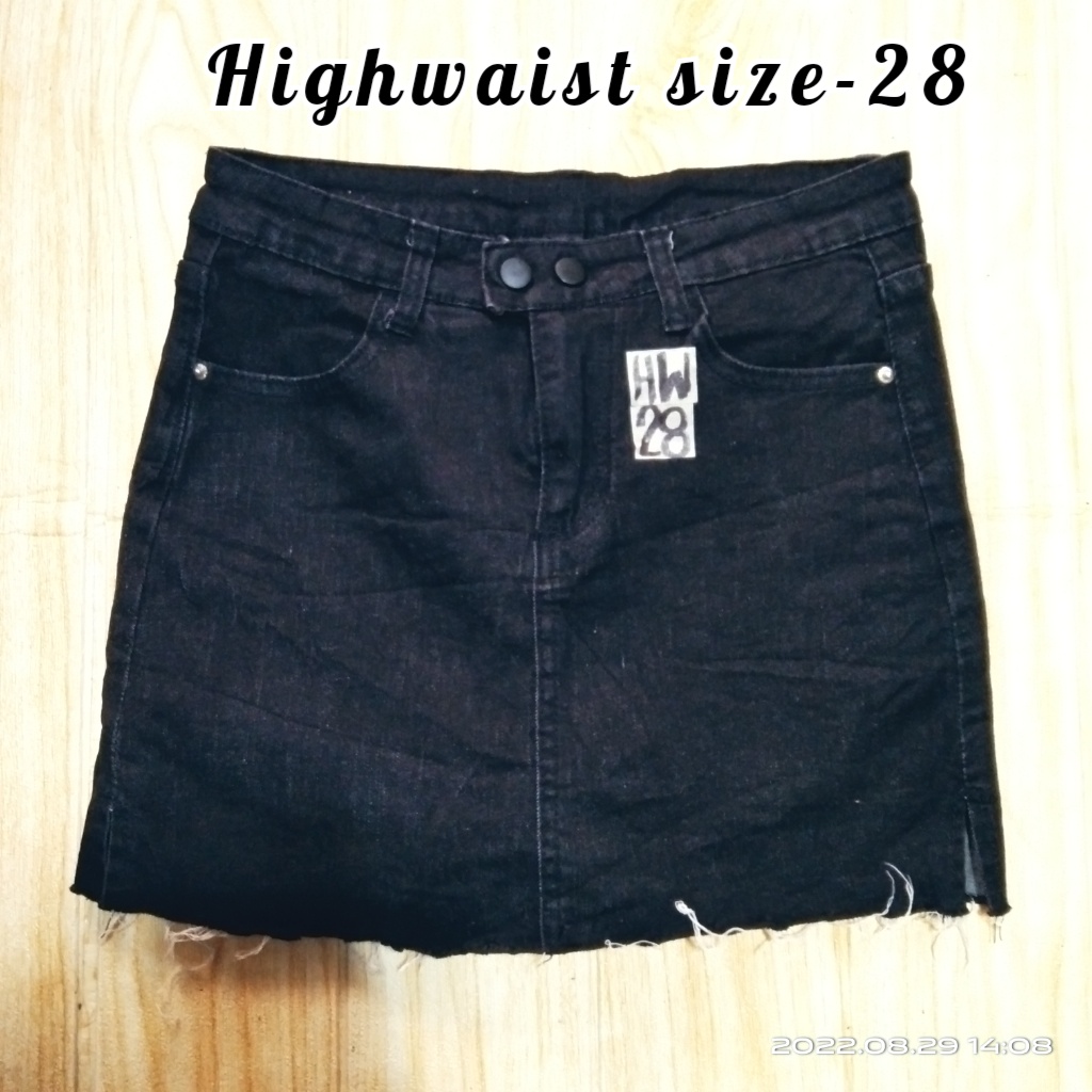 SKORT HIGHWAIST/PALDA SHORT DENIM | Shopee Philippines