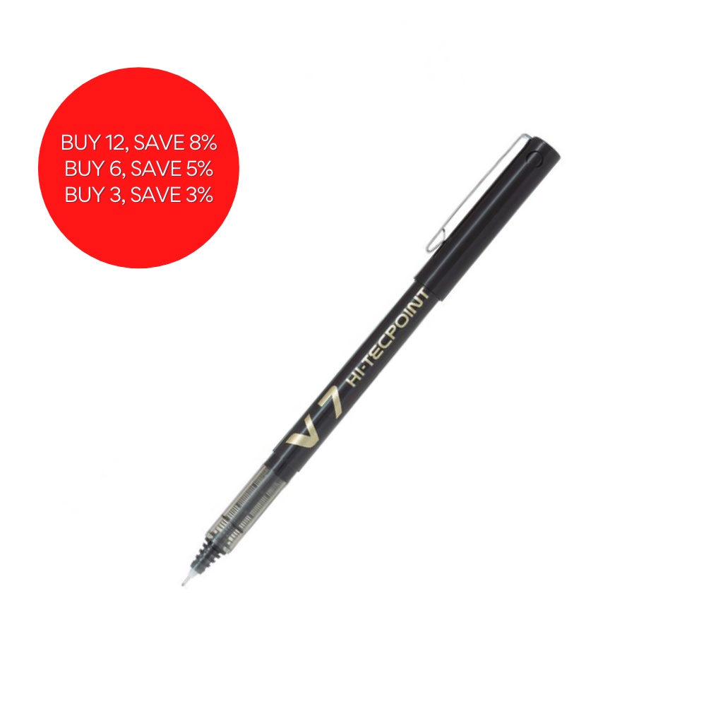 Pilot Hi-Techpoint V7 Ballpen Black | Shopee Philippines