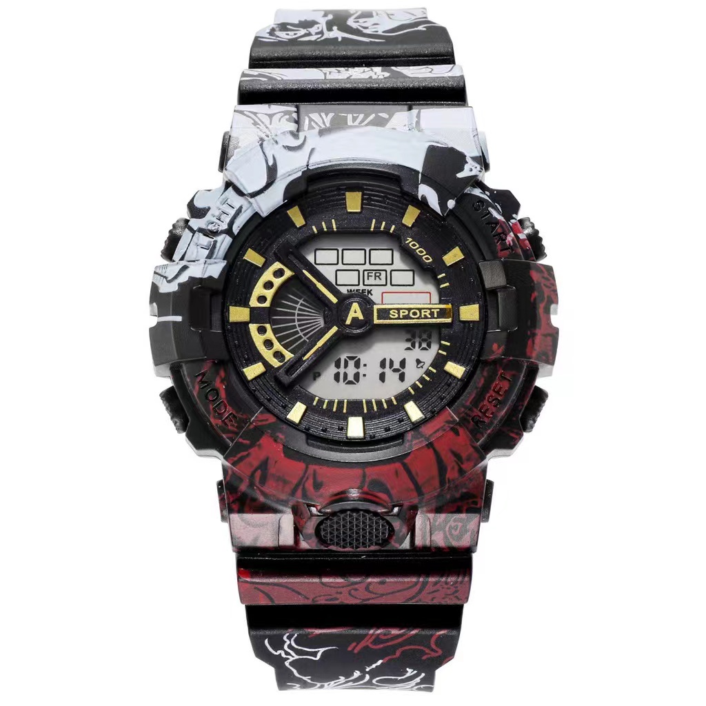 New Style One Piece Anime Electronic Watch Korean Version Couple ...