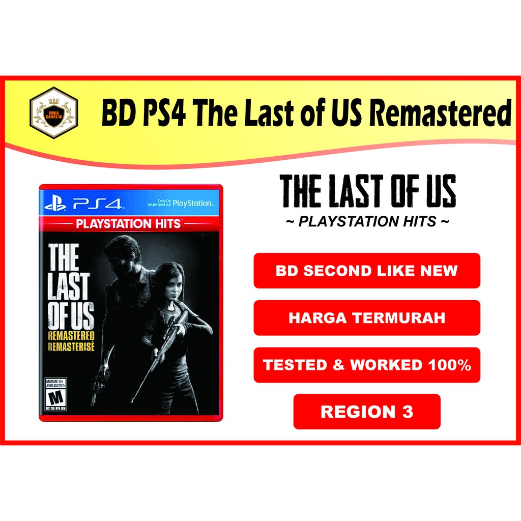 The Last Of Us Remastered ~ Bd Tlou Remastered Ps4 ~ Cheap Ps4 Cassette ...