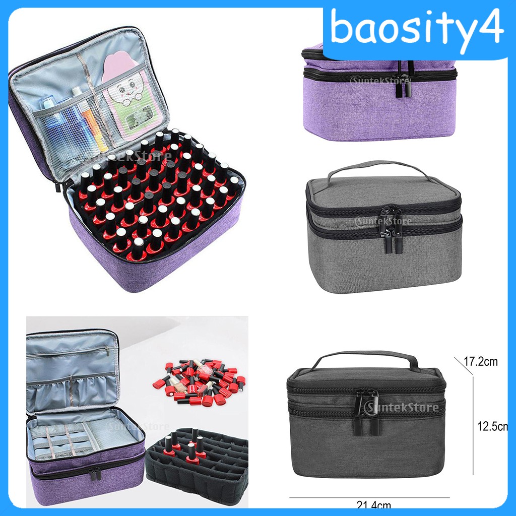 [baosity4] Nail Polish Organizer Case, Portable Nail Polish Holder ...