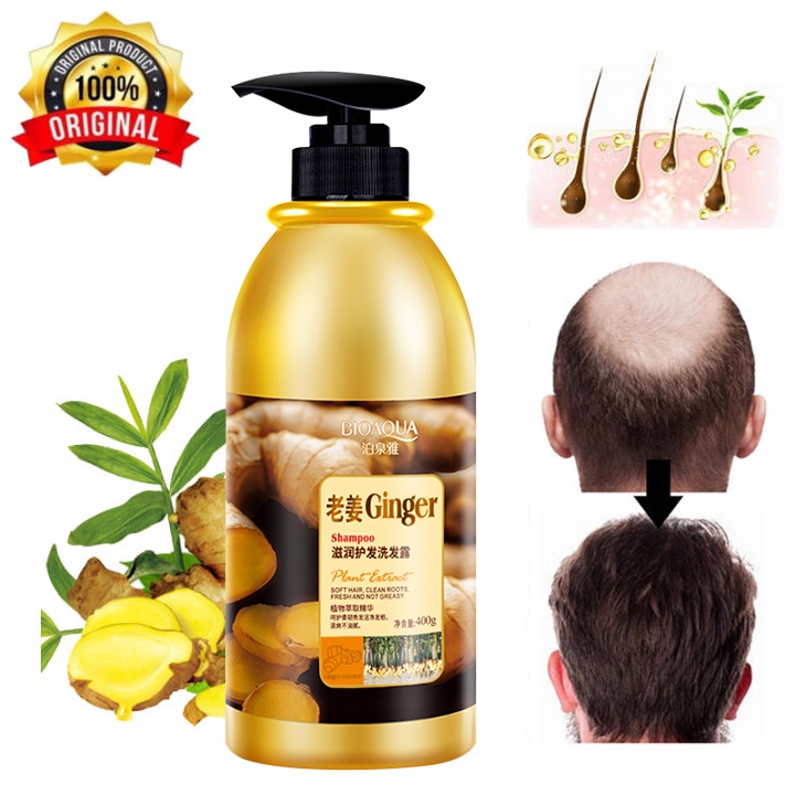 Ginger Shampoo for Hair Loss Ginger Extract Shampoo Hair Grower ...