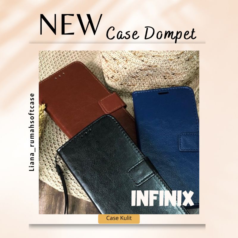 LEATHER CASE WALLET INFINIX SMART 10 SMART 5 SMART 6 SMART 7 SMART 8 ...