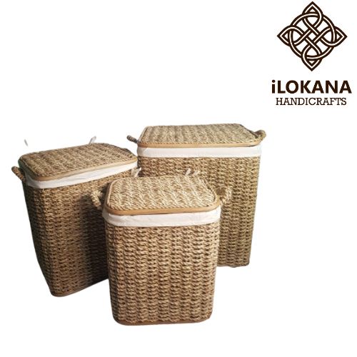 Ilokana Handicrafts Native Laundry Basket Clothes Basket Buri Hamper ...