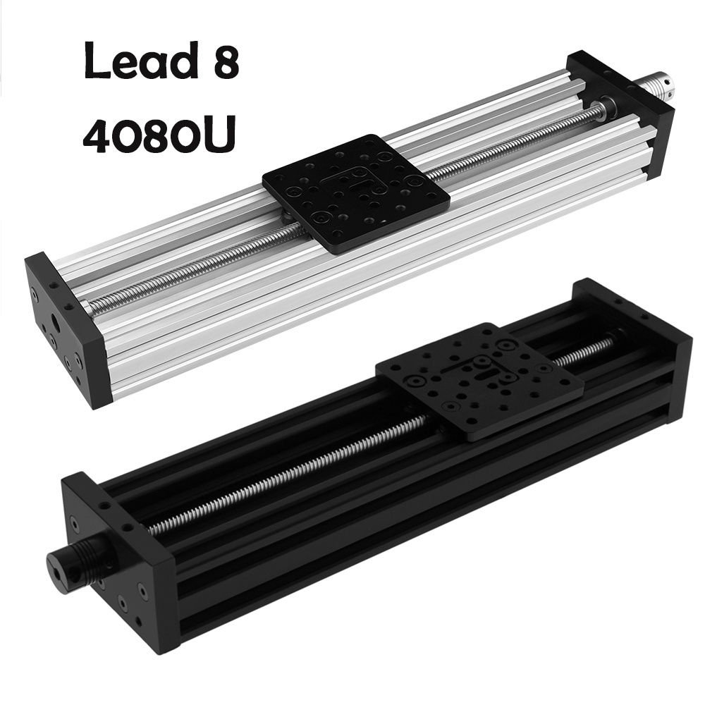 4080U Aluminum Linear Guide Slide DIY CNC Router Z-axis Leadscrew T8 ...