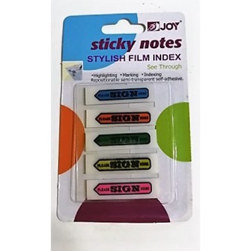 JOY STICKY NOTES (SIGN HERE FLAGLETTES) | Shopee Philippines