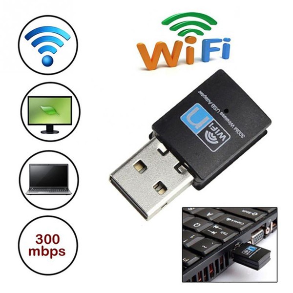 Mini 300M USB WiFi Adapter Wireless 802.11 n/g/b Wi-Fi Receiver LAN Adapter | Shopee Philippines