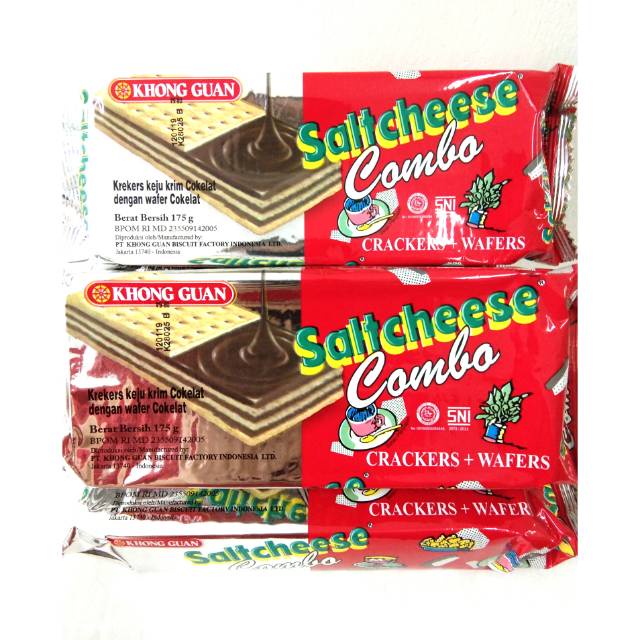 Saltcheese Combo Crackers Cheese Wafer Cream Chocolate 175 gr | Shopee ...