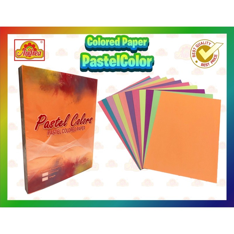 Pastel Color Colored Paper | Andrea | Shopee Philippines