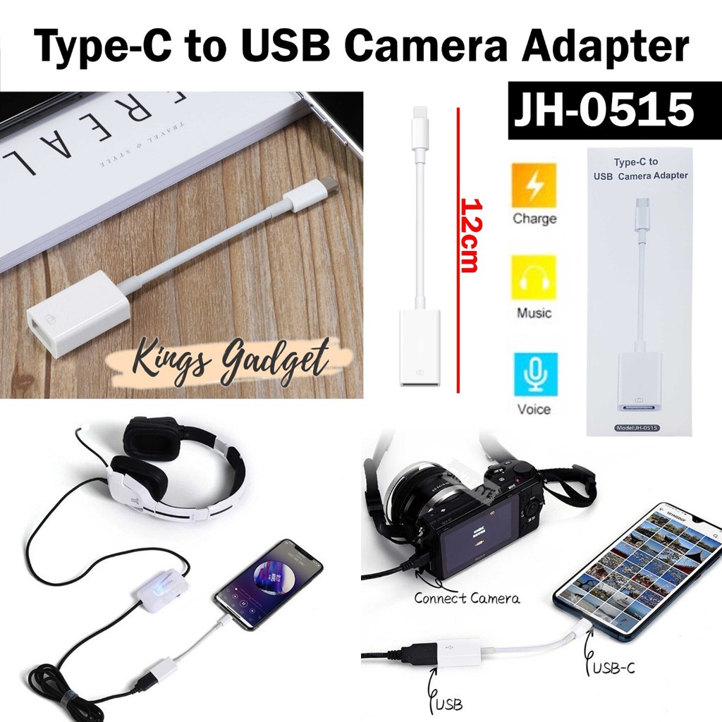 Adapter Connector Usb To TYPE C To Usb Camera Adapter Model JH-0515 ...