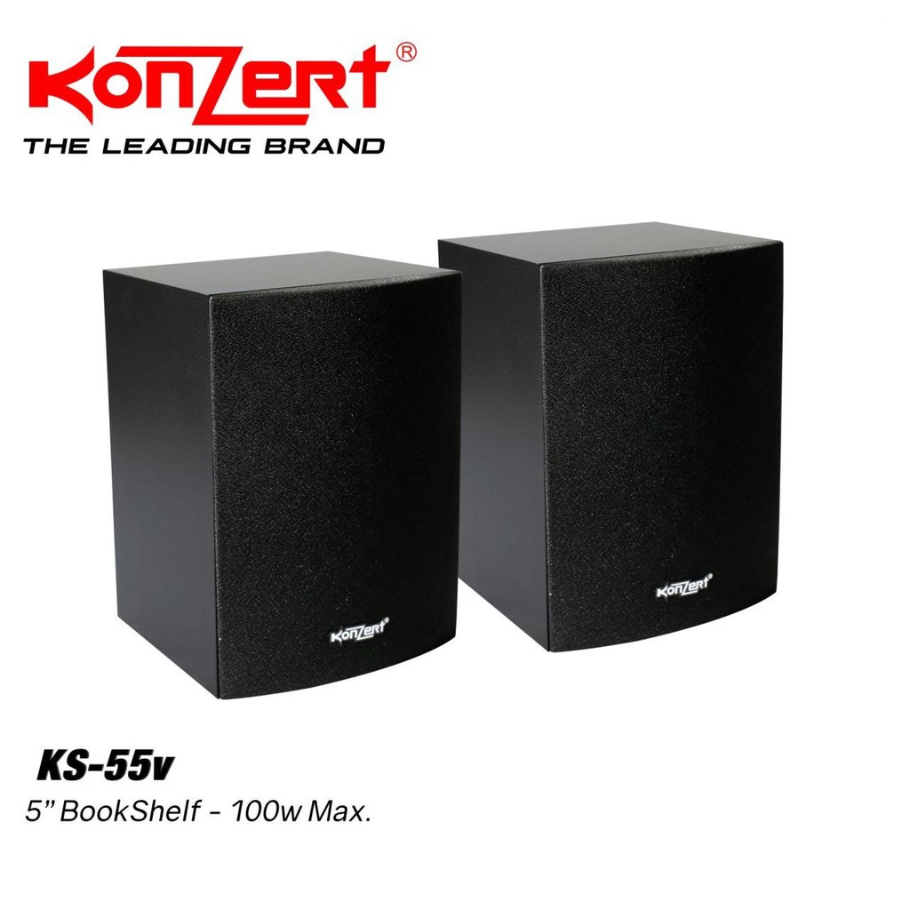 Konzert KS-55MK2 5'' INCH 2-Way Bookshelf Speaker ( 100 Watts ...