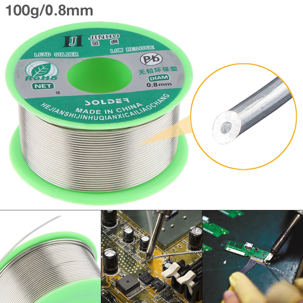 100g 0.8mm Sn99.3 Cu0.7 Rosin Core Solder Wire with Low Melting Point ...