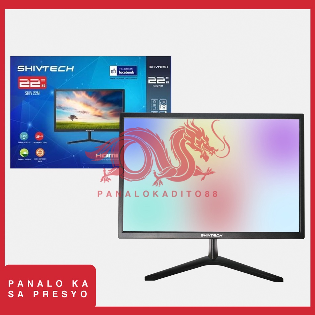SHIV 22M Shivtech 22" Office Monitor | Shopee Philippines
