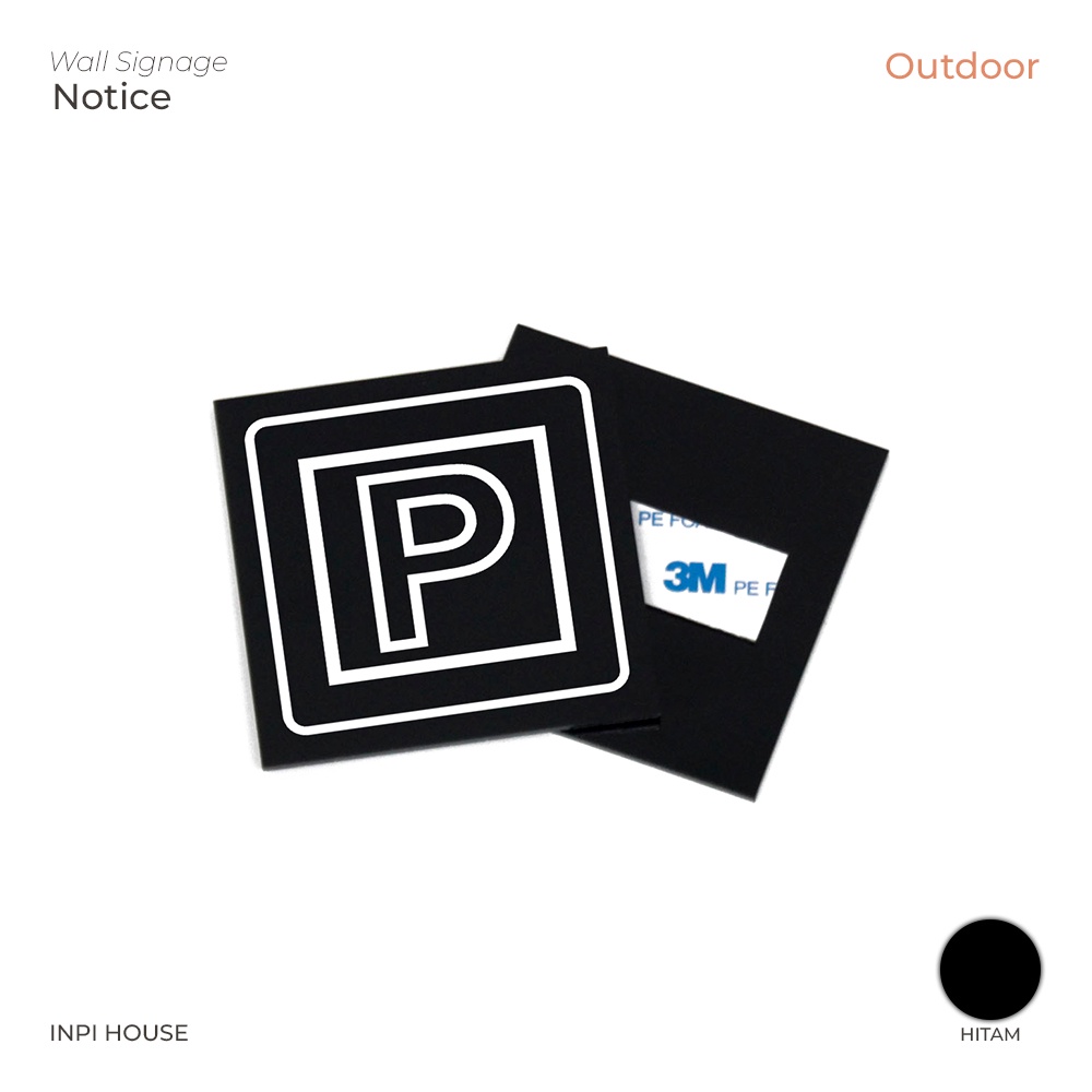 Parking lots logo sign - parking signage - acrylic board sign - area ...