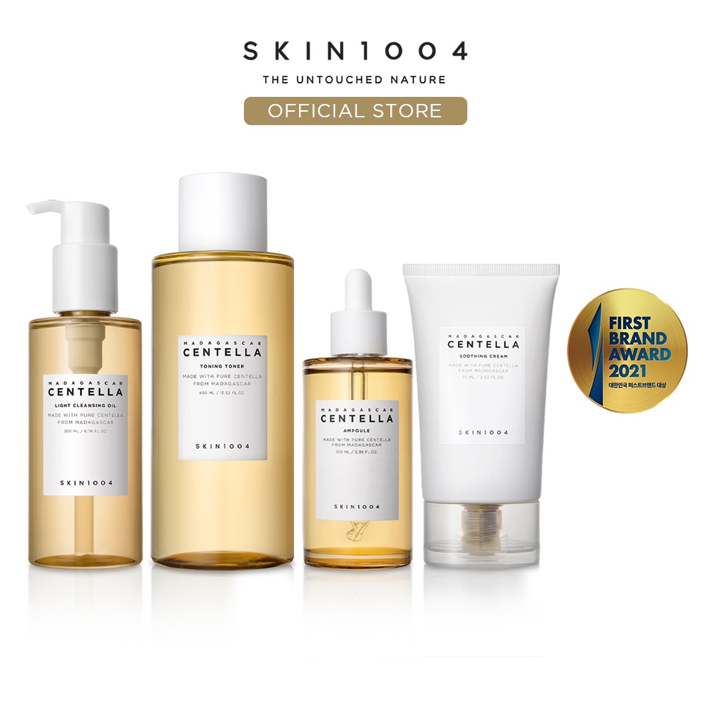 SKIN1004 [Centella Basic 4] Cleansing Oil + Toner + Ampoule +Soothing ...