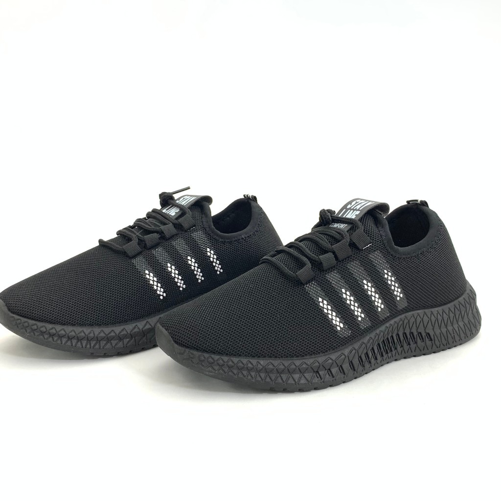 JYC. Men's Blackness 3Stripes Sneakers STAY REAL Shoes #M711(Standard ...