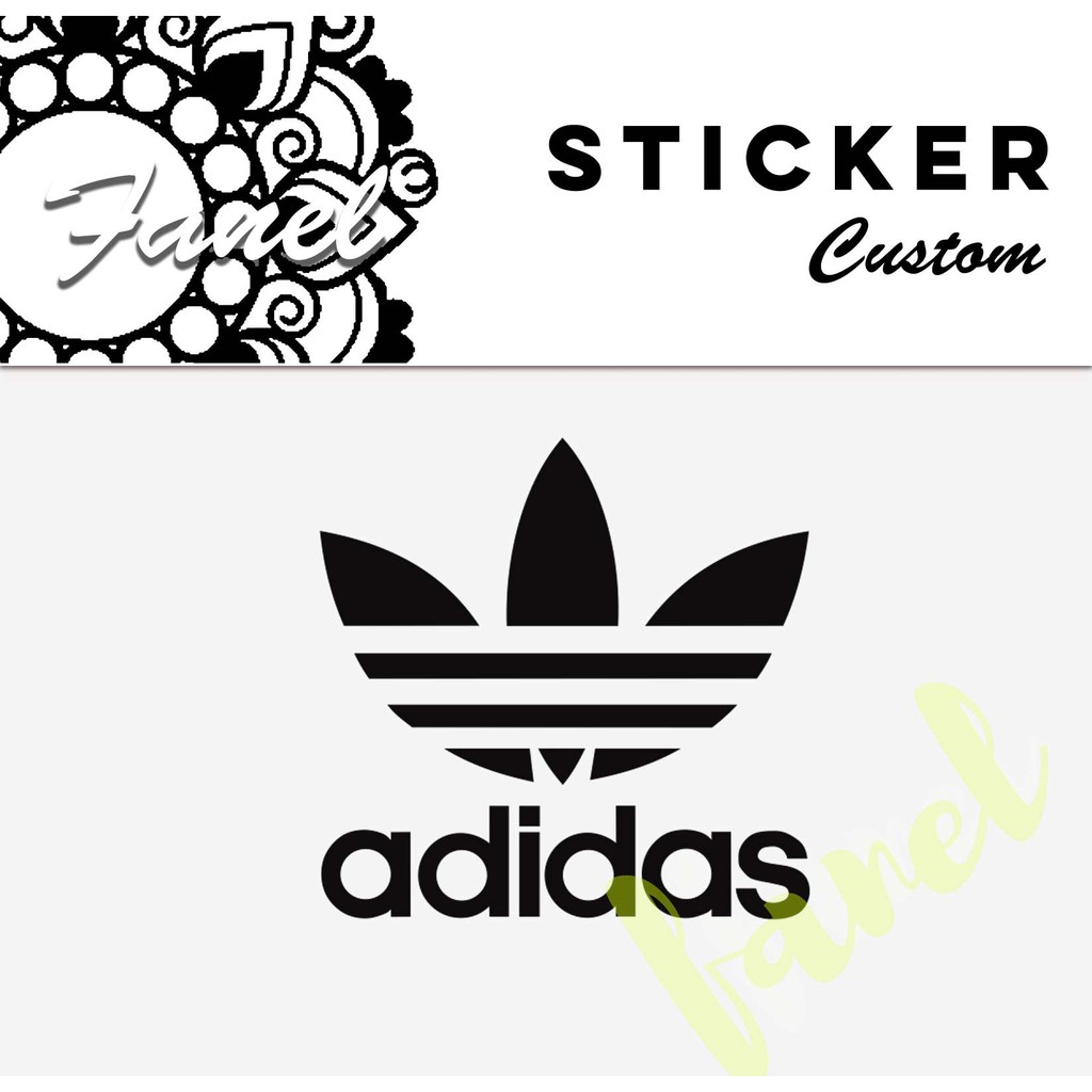 Adidas old Trefoil Logo Sticker Motorcycle Car Sticker 8cm | Shopee ...