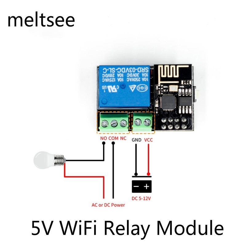 ESP8266 ESP-01S 5V WiFi relay module Things smart home remote control ...