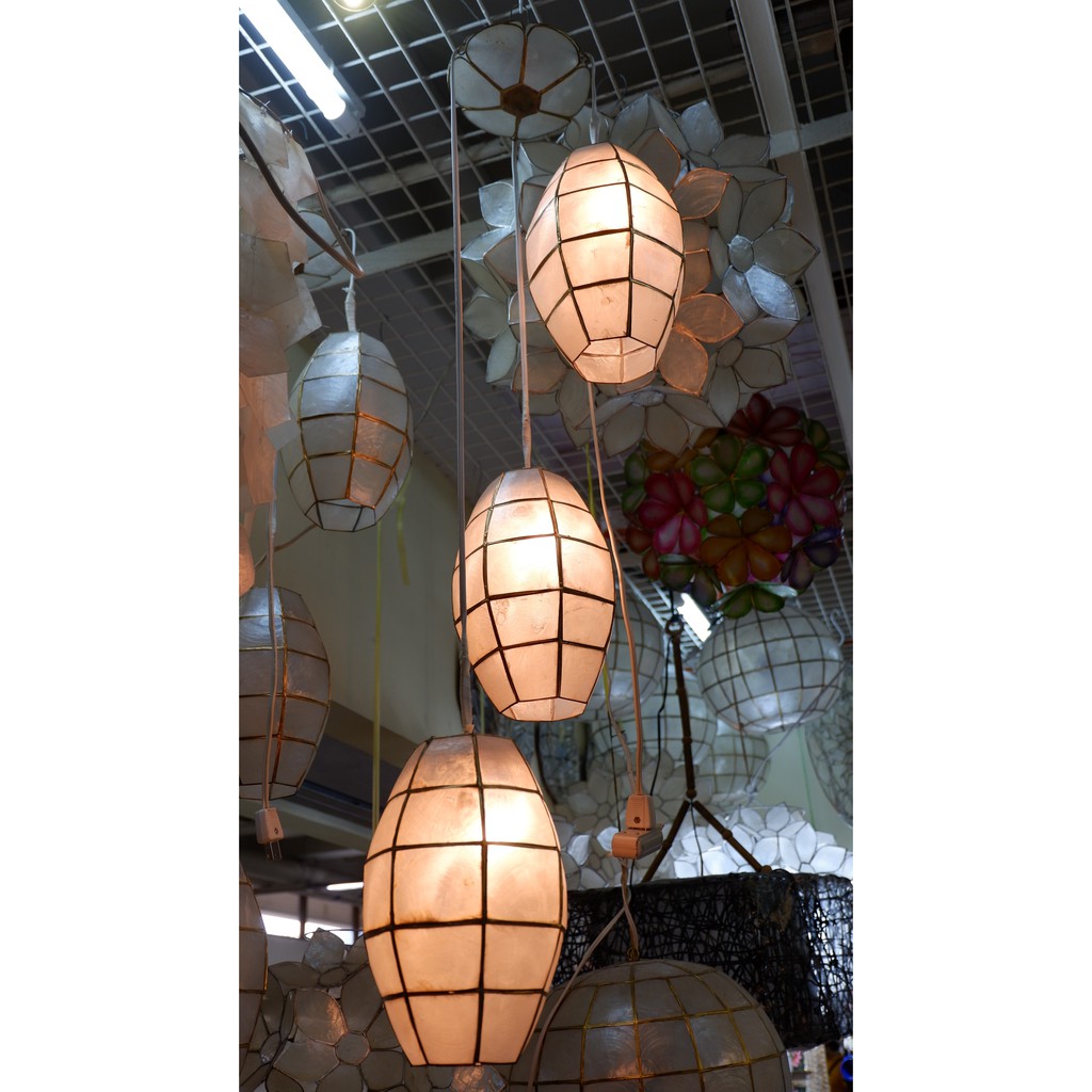 Capiz Ball Drop-lights LED indoor/outdoor | Shopee Philippines