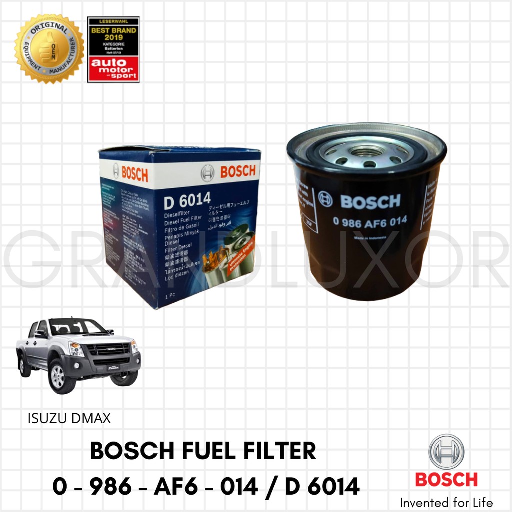 Bosch Diesel Fuel Filter D6014 For Isuzu D-Max | Shopee Philippines