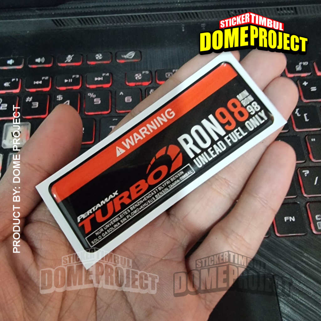 PERTAMINA PERTAMAX TURBO RON 98 embossed sticker | Shopee Philippines