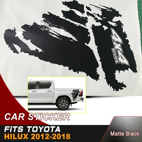 Car sticker toyota hilux cutting sticker hiluk striping hilux sticker ...