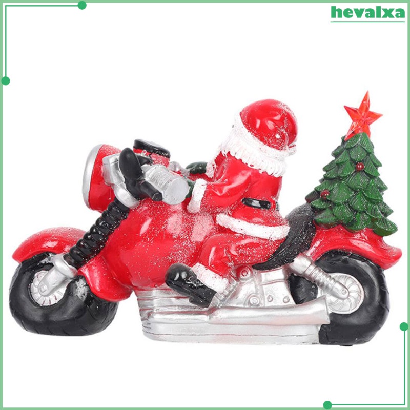 Lighted Christmas Inflatable Santa Claus on Motorcycle Blow up 7 ...