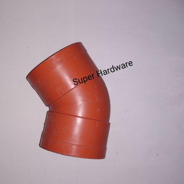 Random Brand PVC Fittings Elbow Orange 4" (1pcs) Sanitary | Shopee ...