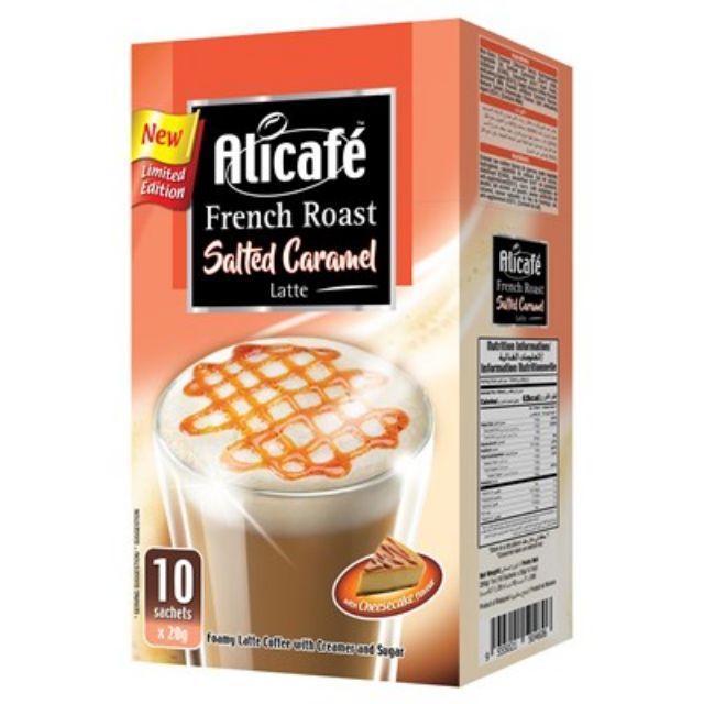 Alicafe French Roast Salted Caramel Latte With Cheesecake Flavour (10 ...