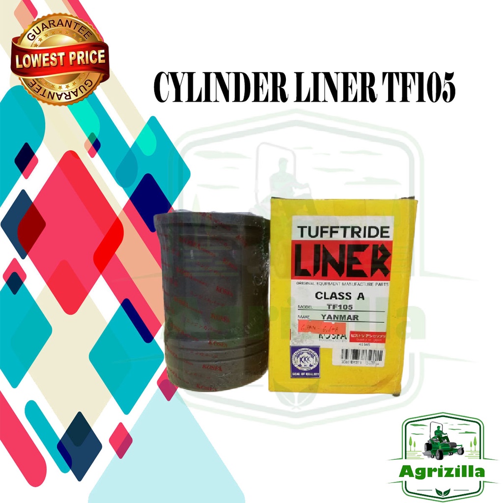 Cylinder Liner Yanmar TF105 TF110 Water Cooled Diesel Engine | Shopee ...