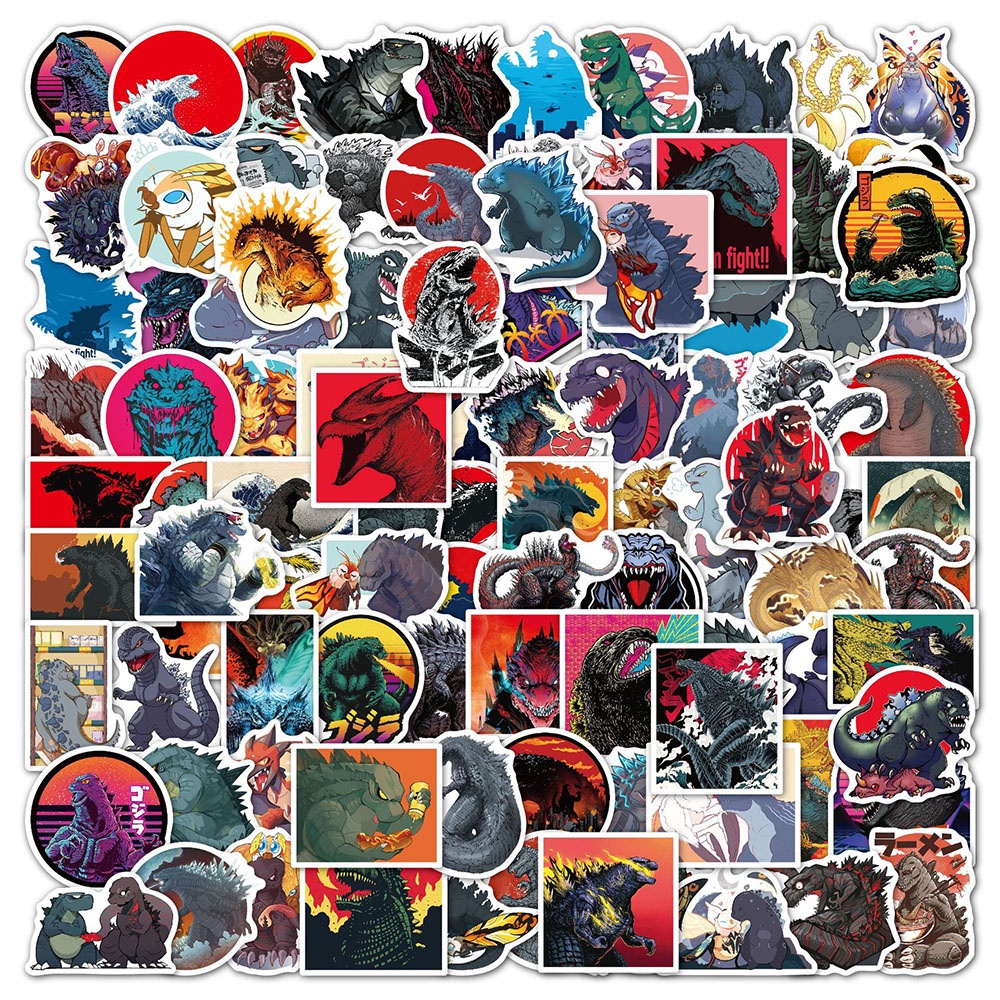10/30/50Pcs Godzilla Stickers Cartoon Graffiti Anime Sticker Computer ...