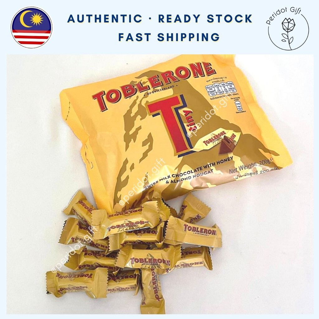 Toblerone Milk Mini 200g pack - Loose Chocolate Pack - HALAL coklat ...