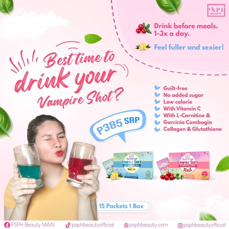 PSPH BEAUTY VAMPIRE SHOTS | Shopee Philippines